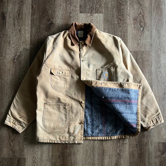 Carhartt | Jackets & Coats | Vintage 989 10 Years Carhartt Blanket Lined Work Jacket Size Xl ...